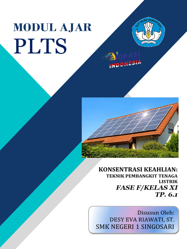 Modul Ajar Teknik Pembangkit Tenaga Listrik - Pembangkit Listrik Tenaga Surya (PLTS) - Fase F ...