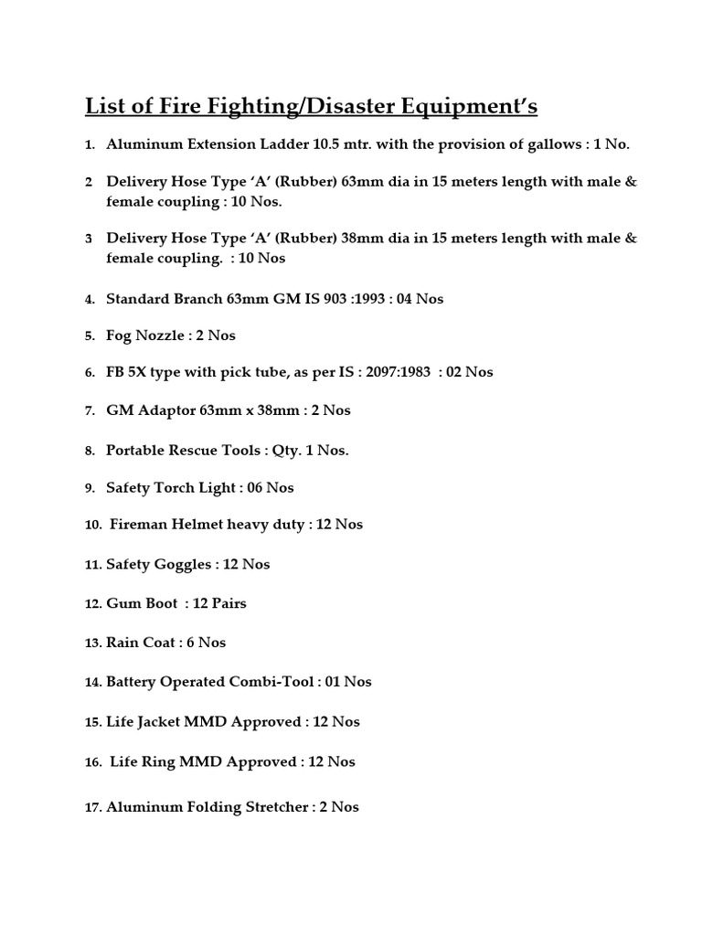 Equipment List Beed | PDF | Technology & Engineering