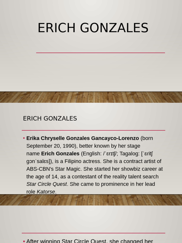 Erich Gonzales | PDF