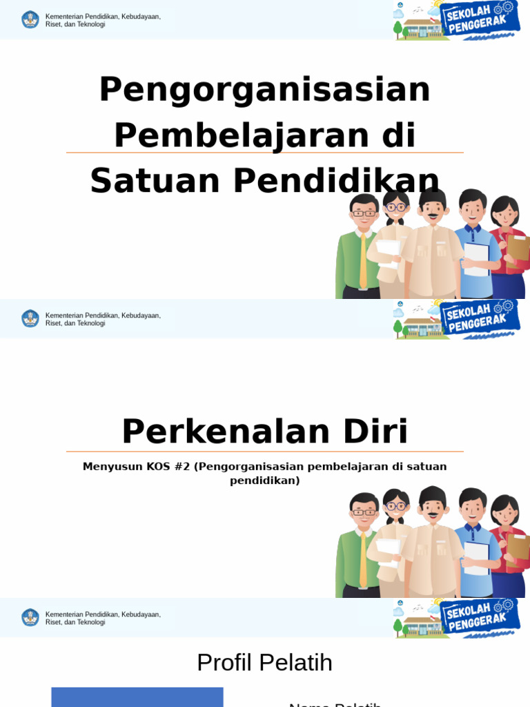 Paparan Modul Menyusun KOSP Bagian 2 Pengorganisasian Pembelajaran Di Satuan Pendidikan SP2 | PDF