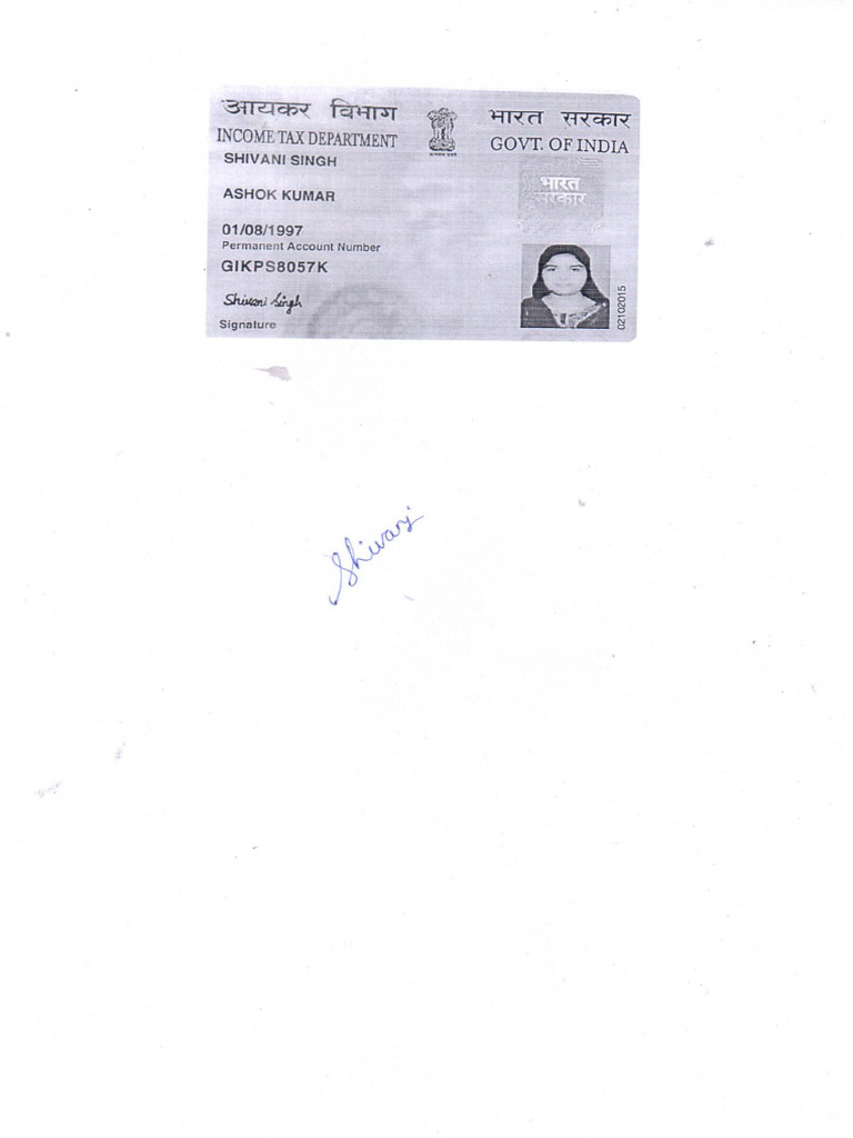 Pan Card | PDF