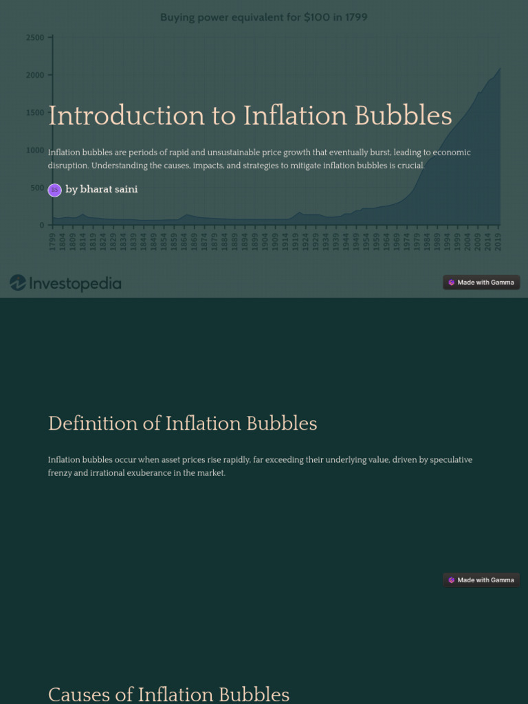 Introduction To Inflation Bubbles | PDF | Economic Bubble | Inflation