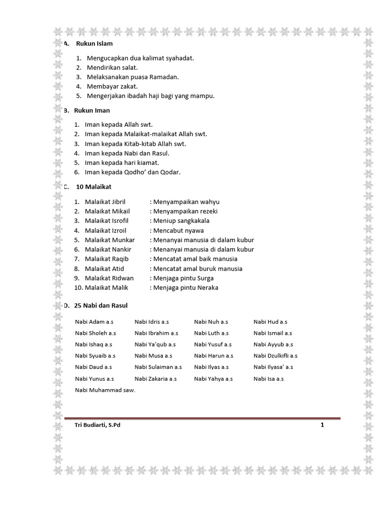 Target Hafalan Revisi | PDF