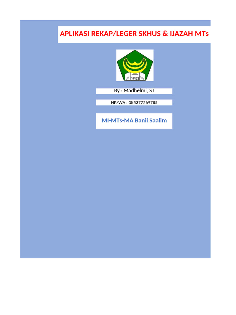 Aplikasi SKL & Ijazah Kelas IX 2024EDIT NEW | PDF