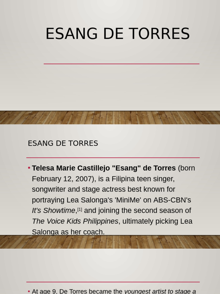 Esang de Torres | PDF