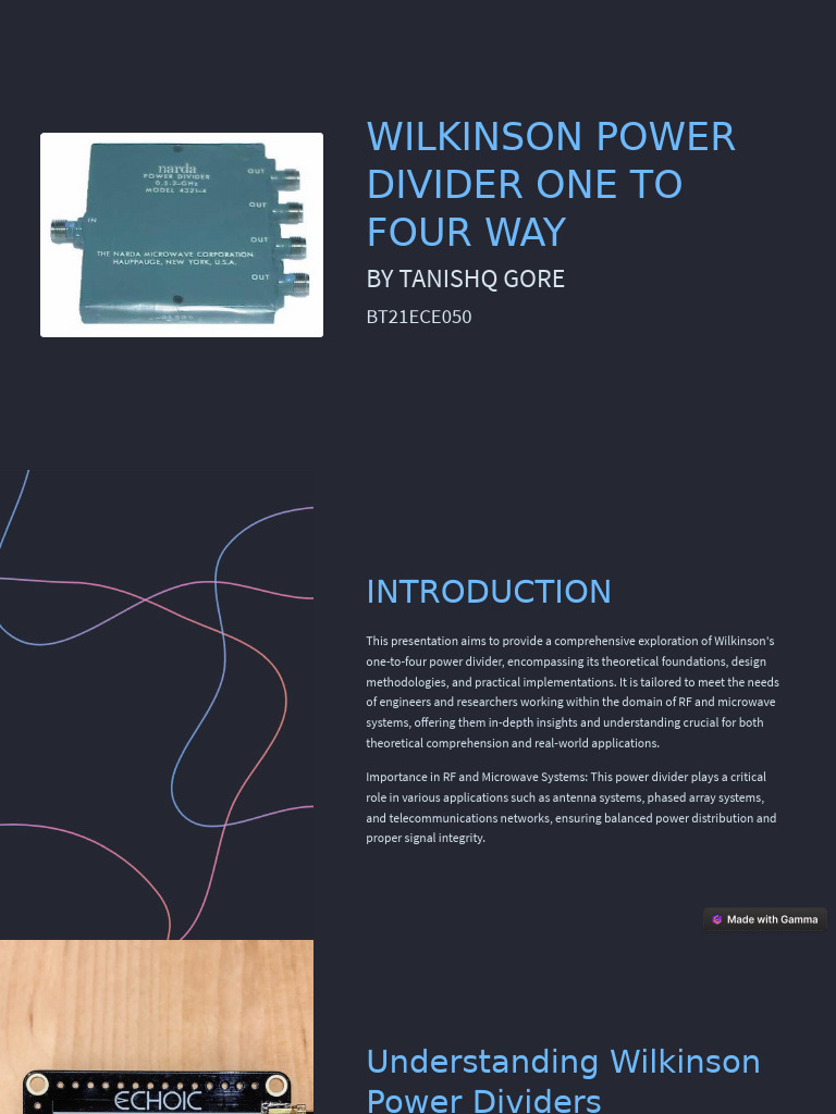 RF Engineers' Guide to Wilkinson Dividers | PDF | Electrical ...