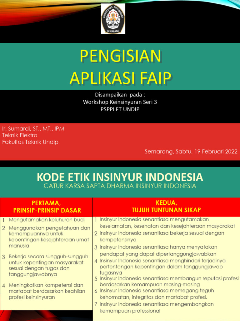 Sumardi-PPT Workshop Pengisian FAIP | PDF