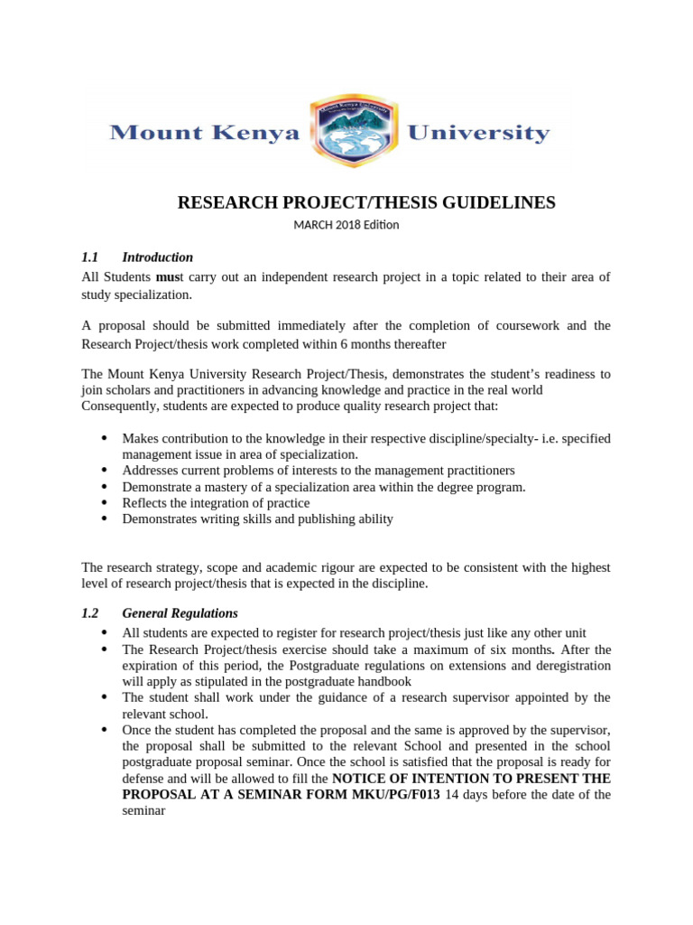 THESIS GUIDELINES | PDF | Thesis | Postgraduate Education