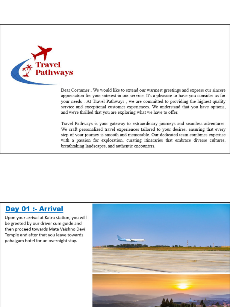 Travel Pathways - 5N6D - 37500 | PDF
