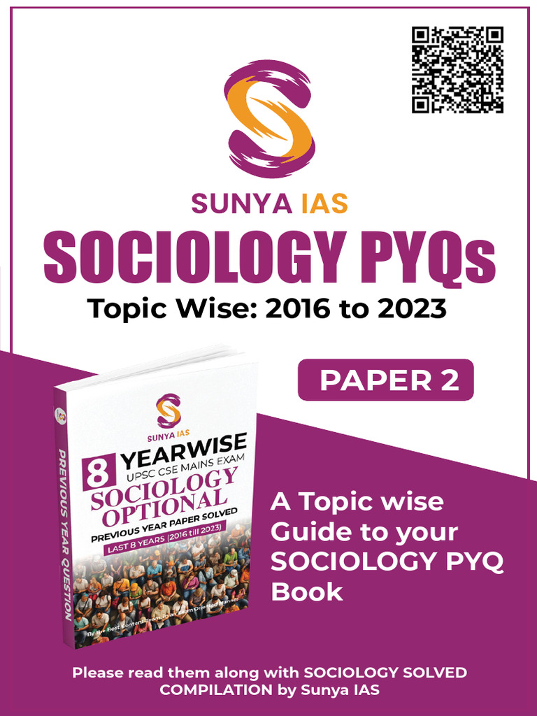 Sociology Paper 2 PYQs: 2016-2023 Guide | PDF | Sociology | Society