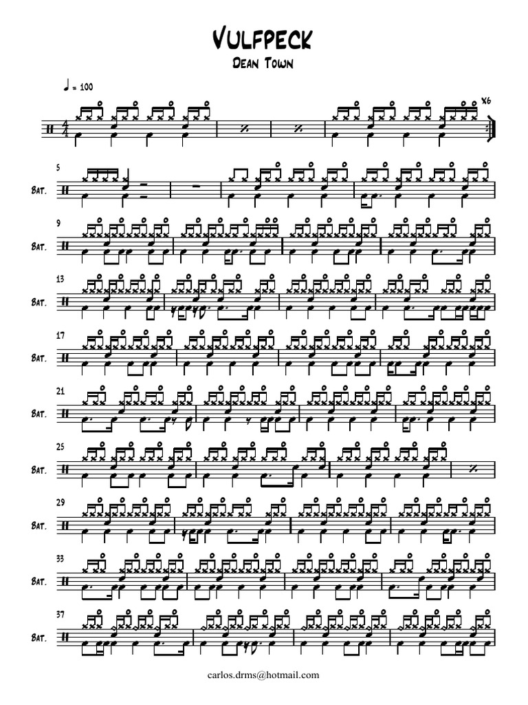 Partition de Dean Town - Vulfpeck | PDF