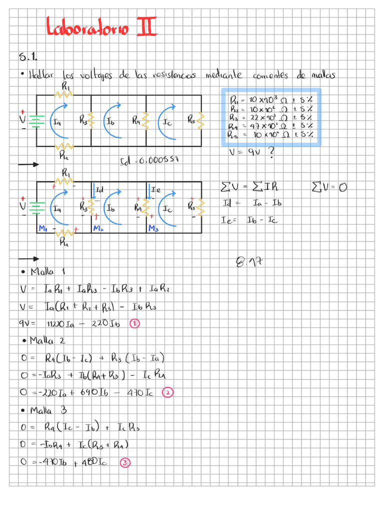 Informe Lab 2 - Circuitos Electricos I | PDF