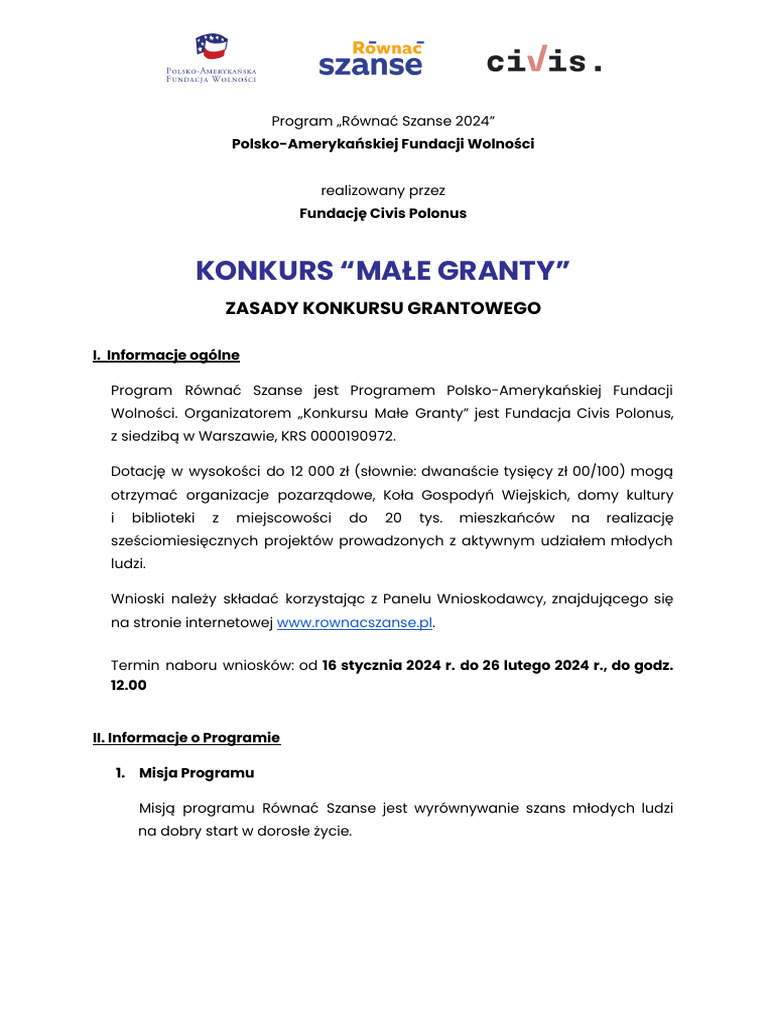 01 Zasady RS 2024 KMG | PDF