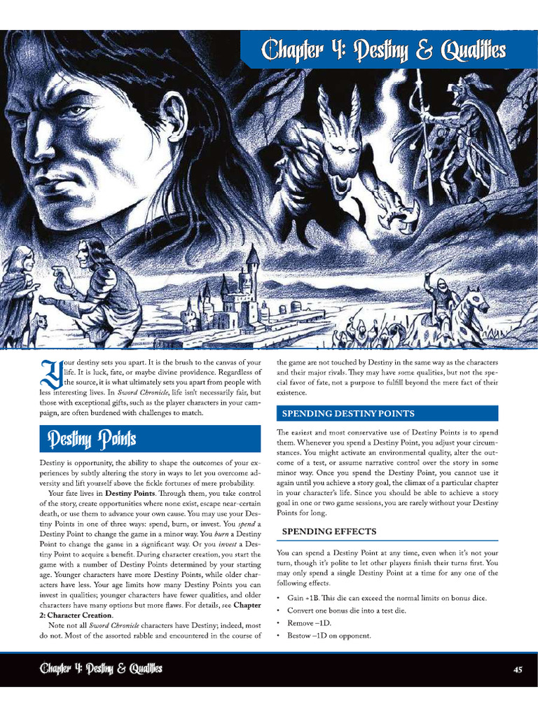 Destiny Points & Advantages & Flaws | PDF
