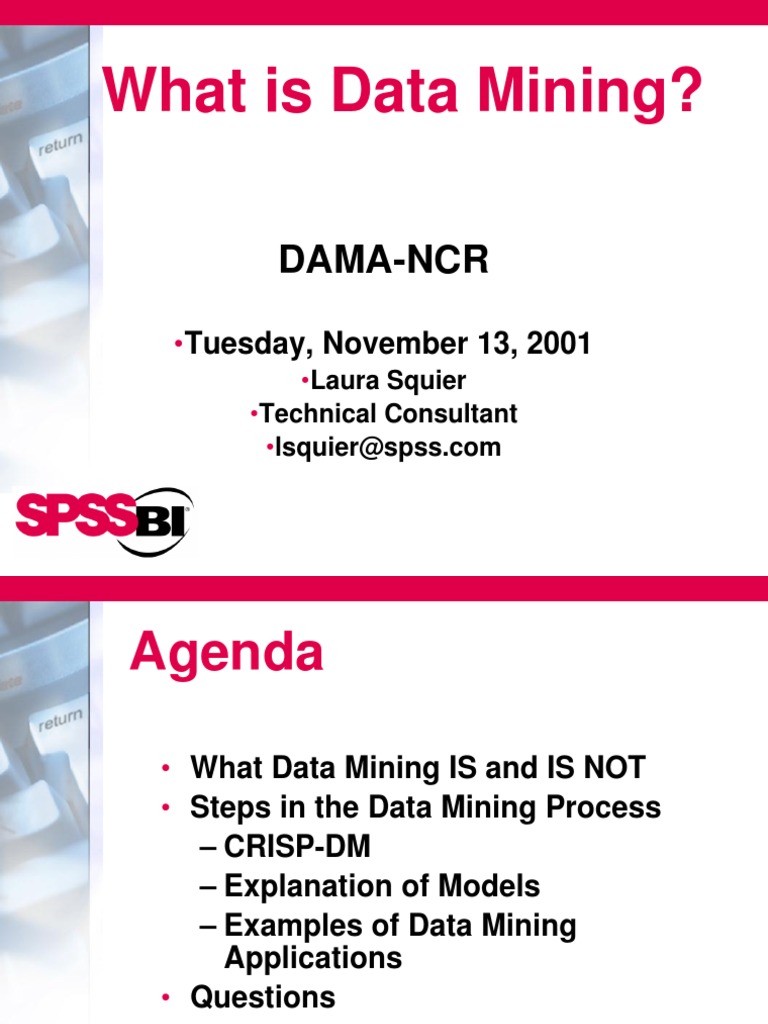 What Is Data Mining?: Dama-Ncr | PDF | Data Mining | Prediction