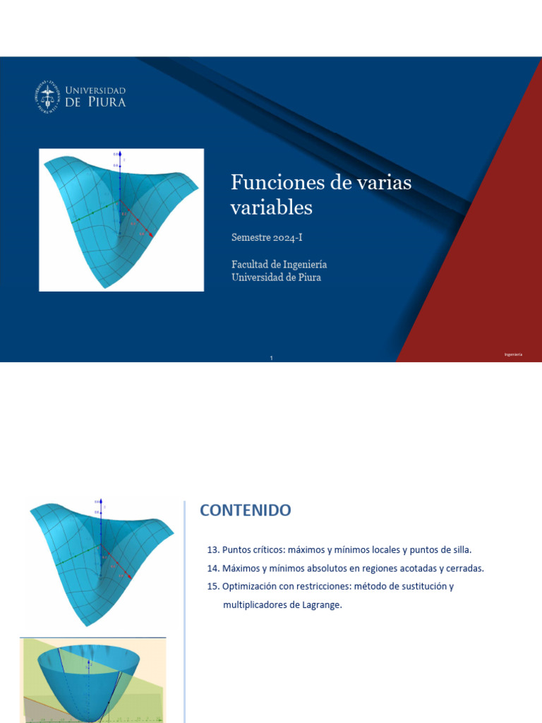 Optimización Multivariable: Puntos Críticos y Lagrange | PDF ...
