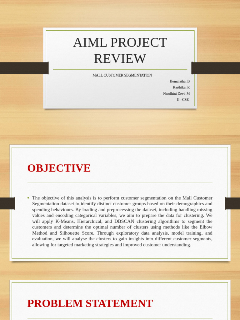 Aiml Project Review | PDF | Cluster Analysis | Market Segmentation