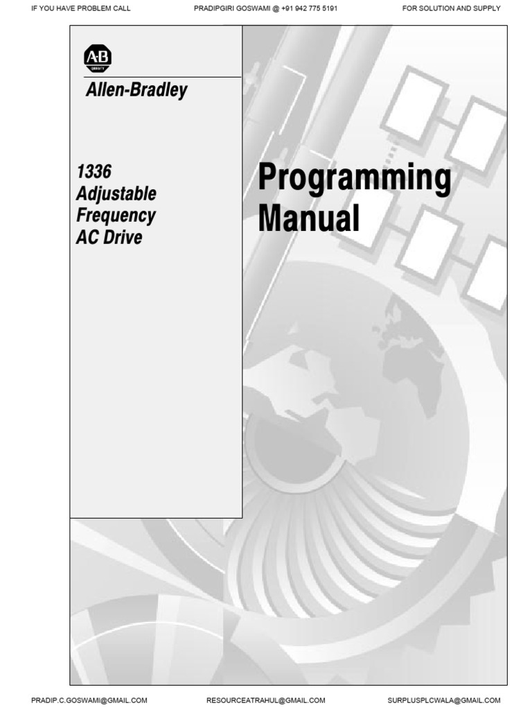 1336 Adjustable Frequency Drive Manual | PDF | Parameter (Computer Programming) | Read Only Memory