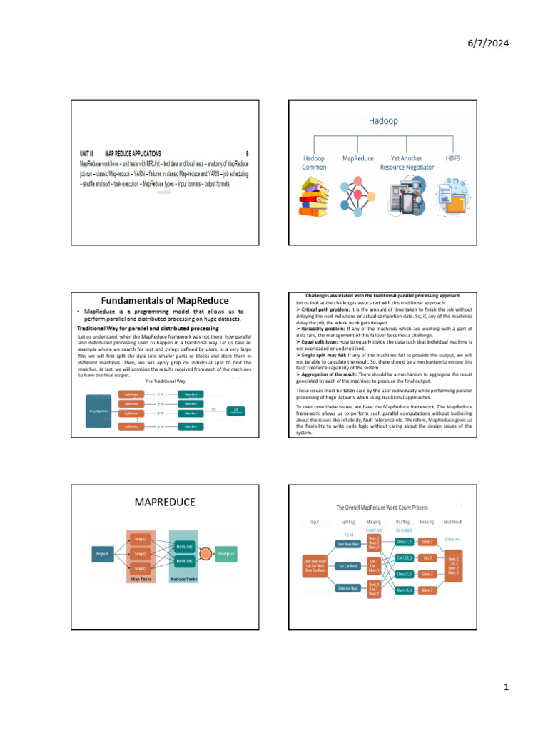 unit 3 handouts | PDF | Apache Hadoop | Scheduling (Computing)