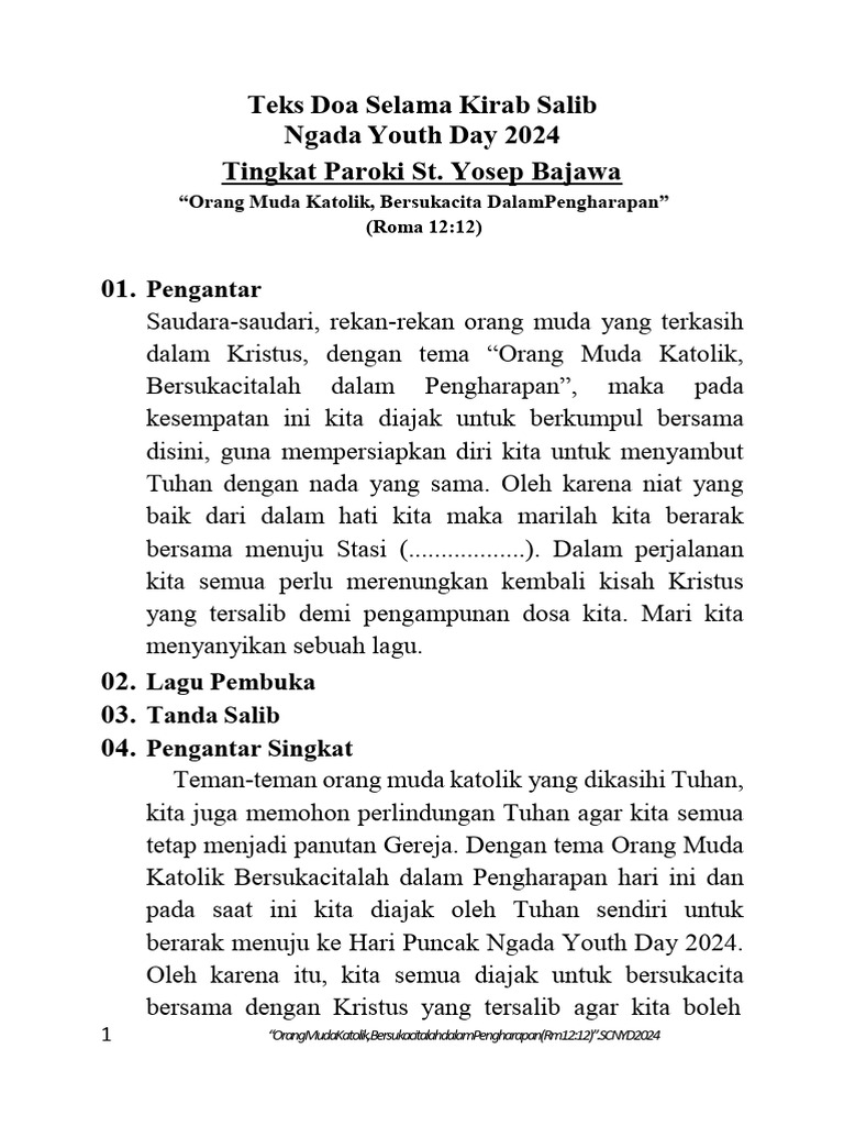 Teks Doa | PDF | Kajian Bahasa Asing | Agama & Spiritualitas
