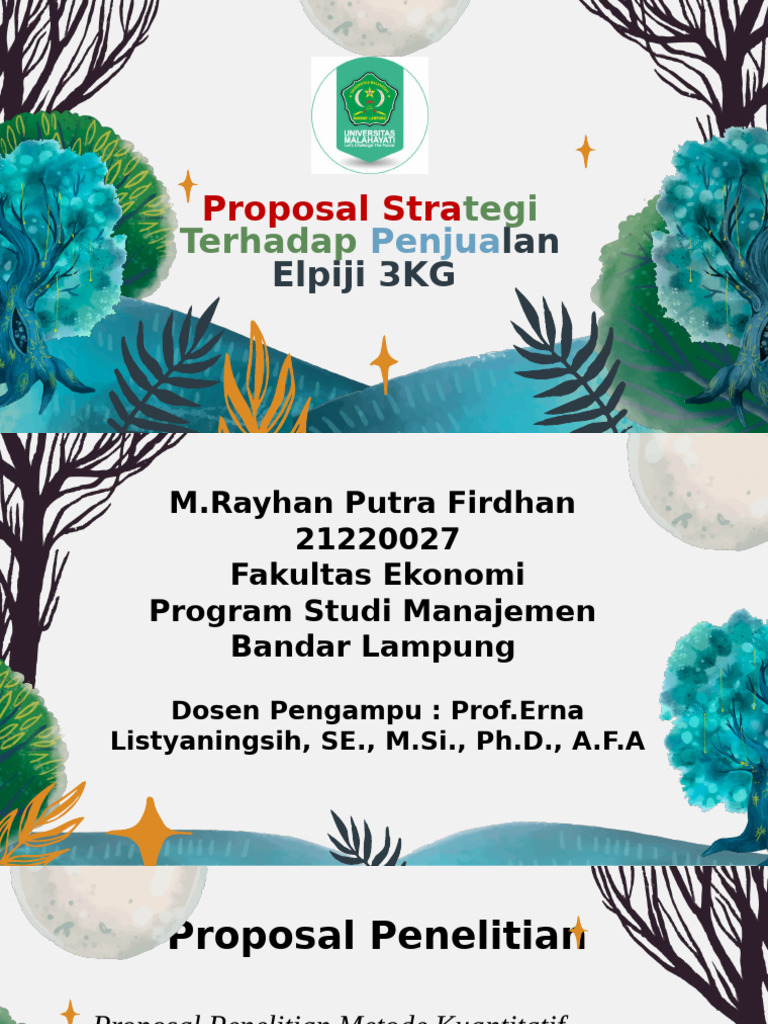 Proposal Meteologi Penelitian Ekonomi Bisnis (M.rayhan Putra Firdhan, 21220027) Omnislash | PDF