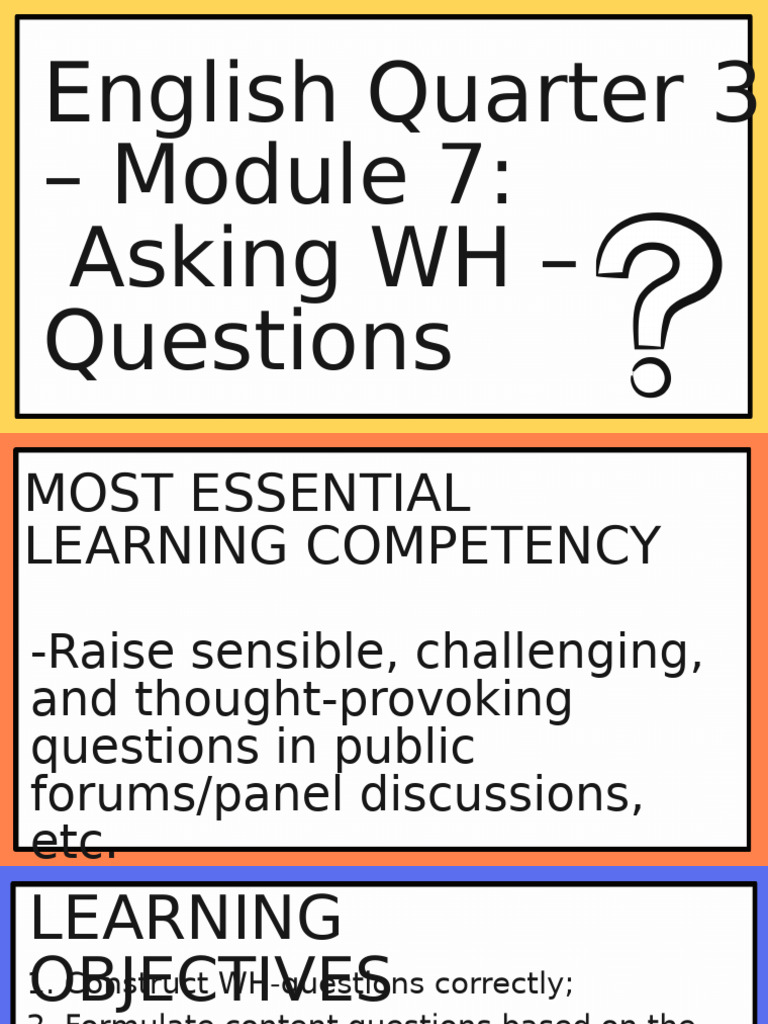 Formulating WH-Questions Effectively | PDF | Verb | Question