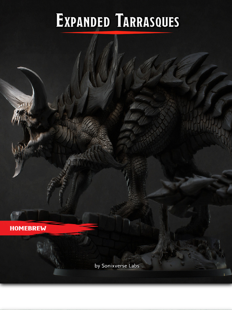 Expanded Tarrasque - GM Binder | PDF
