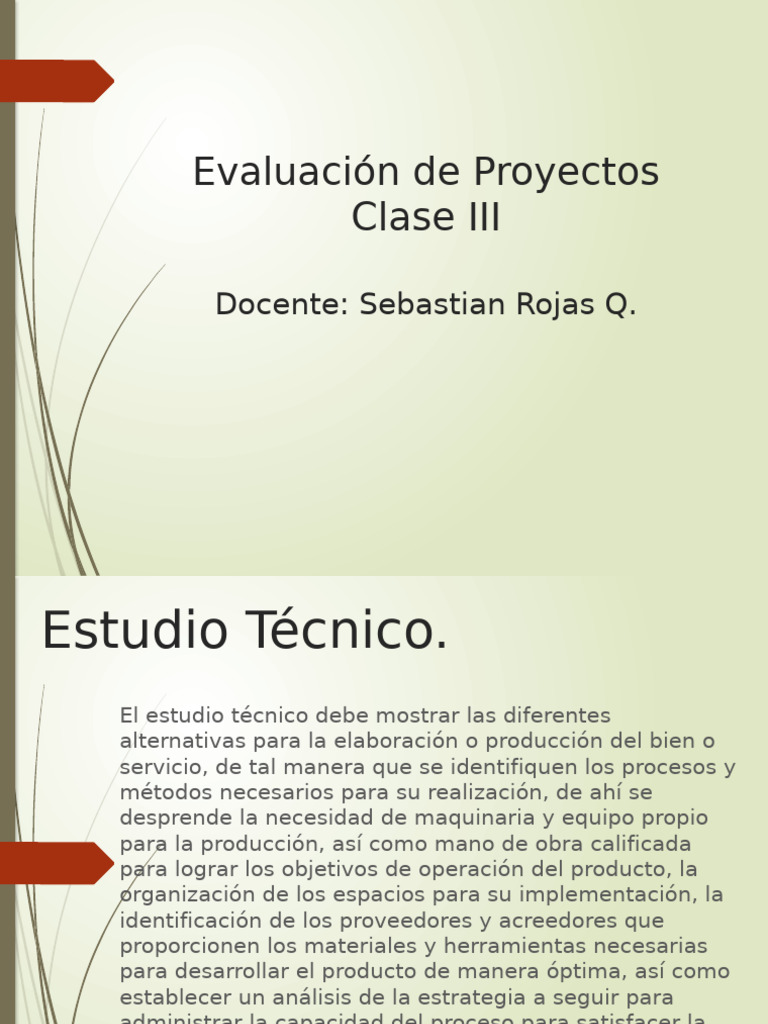 Evaluacion de Proyectos Clase III | PDF | Mercado (economía) | Investigación de mercado