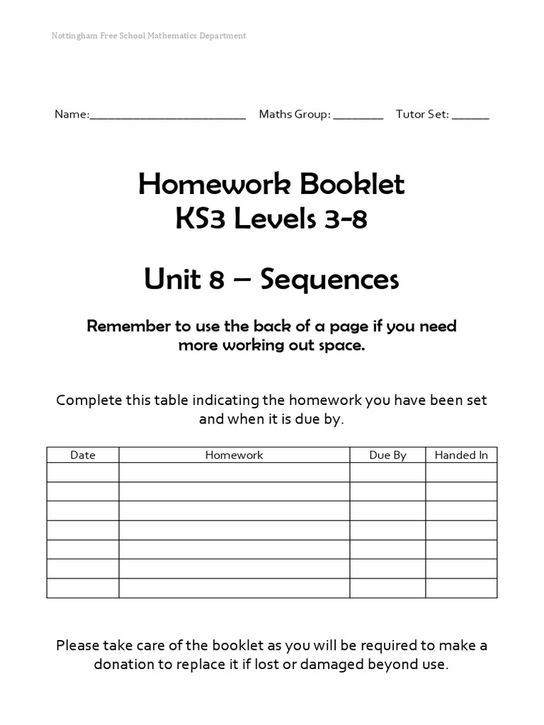 Unit 8 - Sequences | PDF | Mathematical Concepts | Mathematical Objects