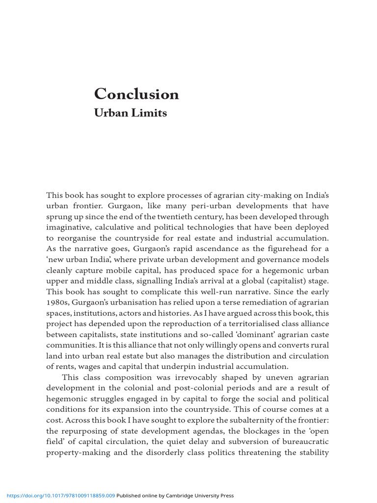 conclusion_urban_limits | PDF | Bharatiya Janata Party | Narendra Modi