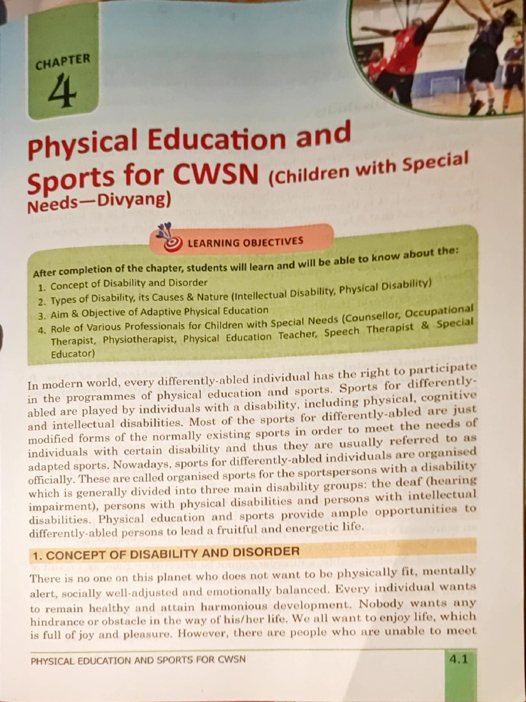 Pe and Sports For CWSN | PDF
