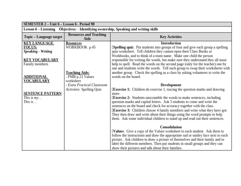 Family Vocabulary for Kids | PDF | Worksheet | Vocabulary