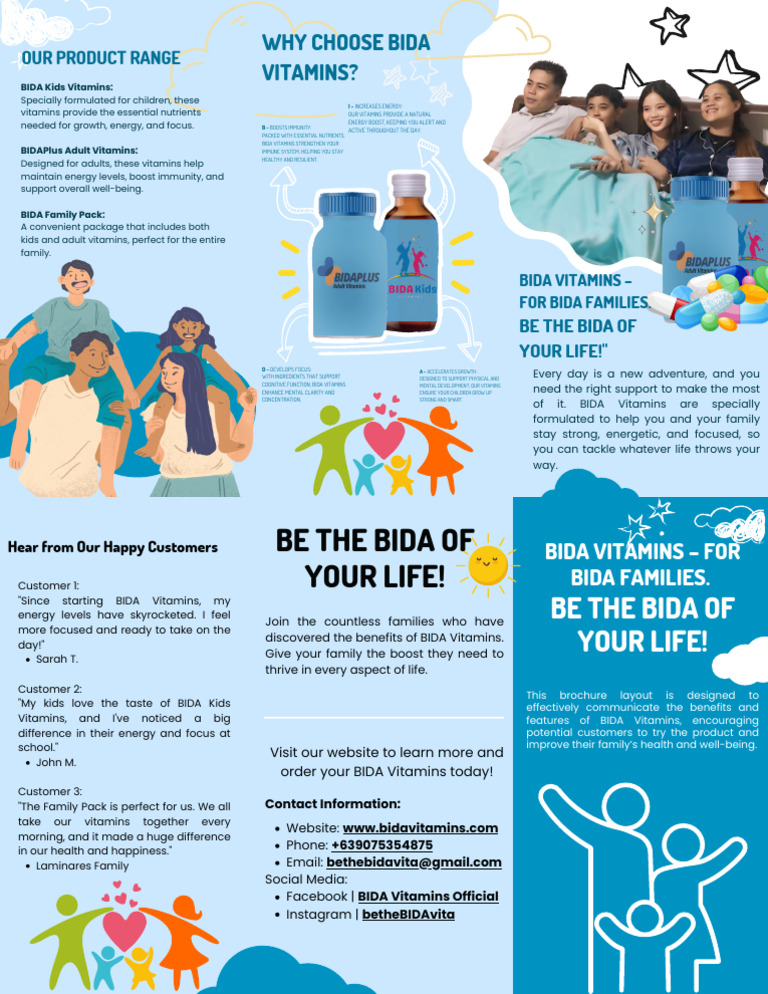 G2 Brochure (Bida Vitamins) | PDF | Vitamin | Psychology