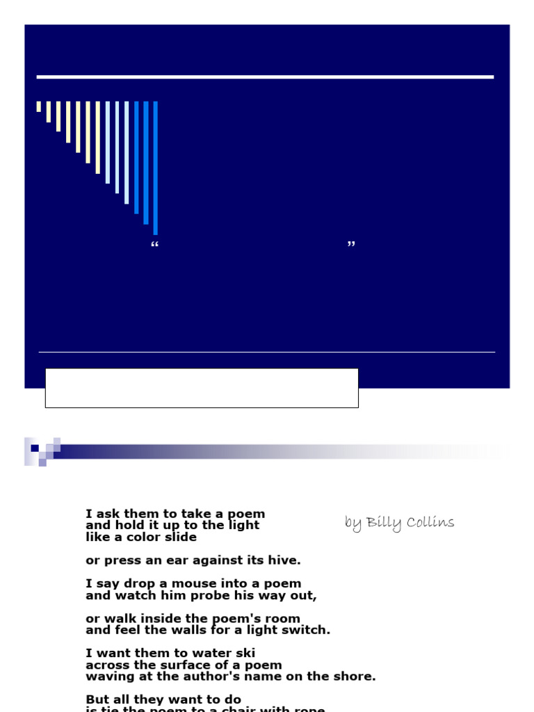 How To Read A Poem | PDF | Poetry | Metre (Poetry)