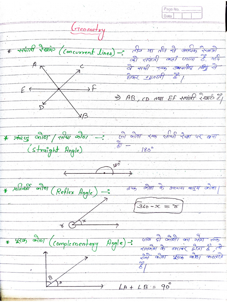 Geometry Complete Hand Written Notes by Rakesh Sir | PDF