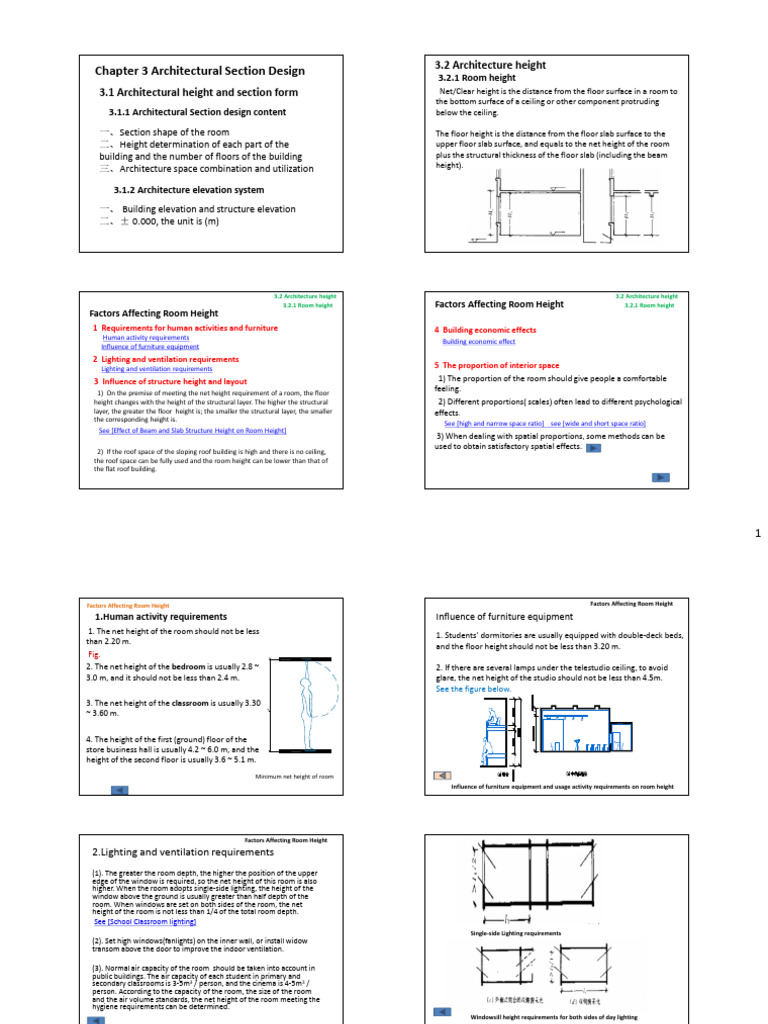 Architectural Height and Room Design Factors | PDF | Building | Stairs