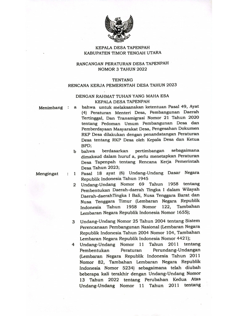 Perdes Rkpdes 2023 | PDF