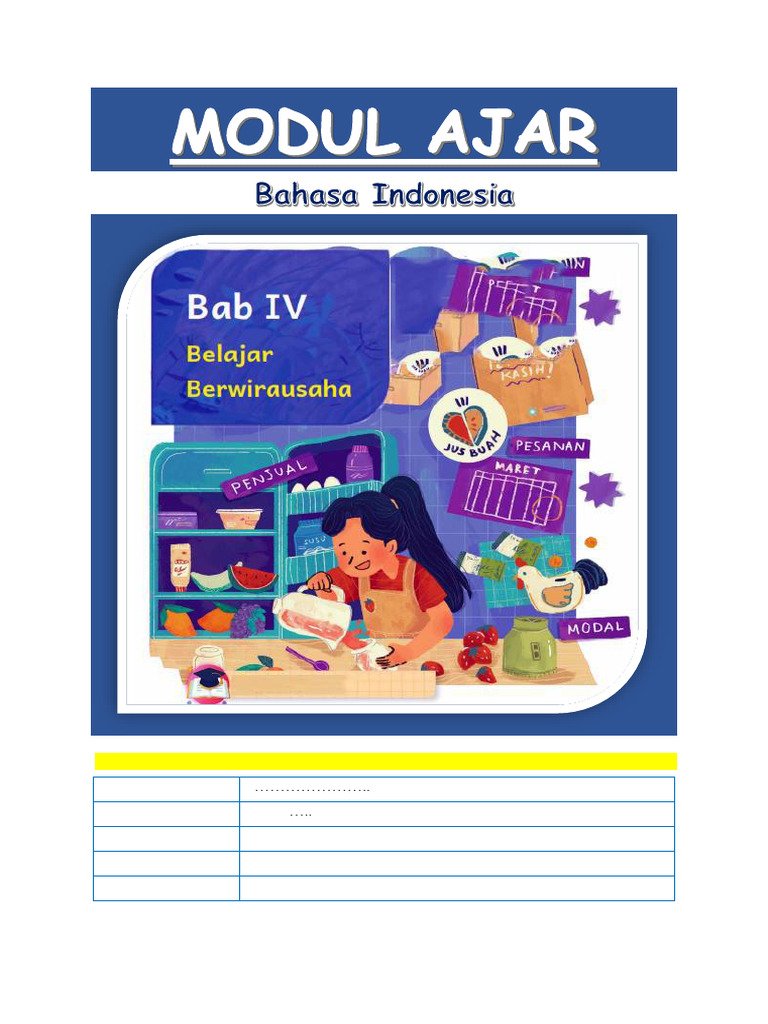 (SDN TISNOGAMBAR 01) 4. Modul Ajar B.Indonesia Kelas 5 - BAB 4 | PDF