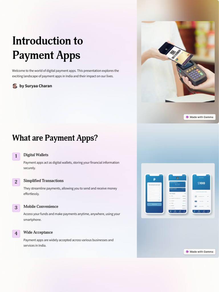 Introduction To Payment Apps | PDF | Mobile App | Computing