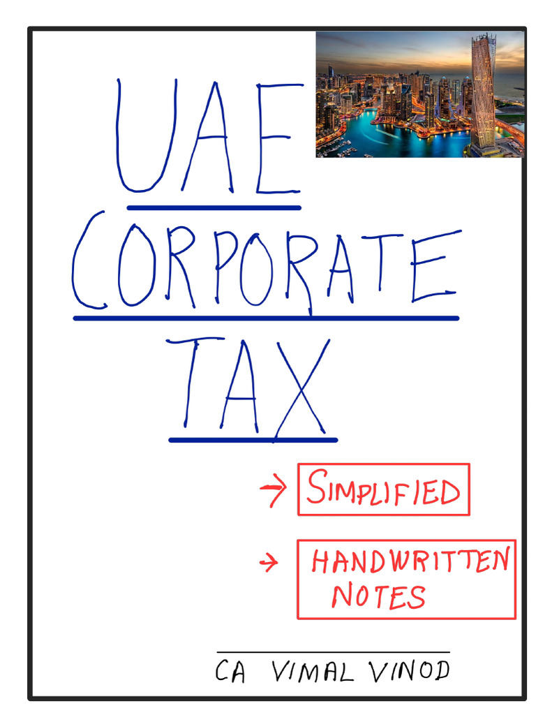 Uae Corporate Tax Simplified Notes | PDF