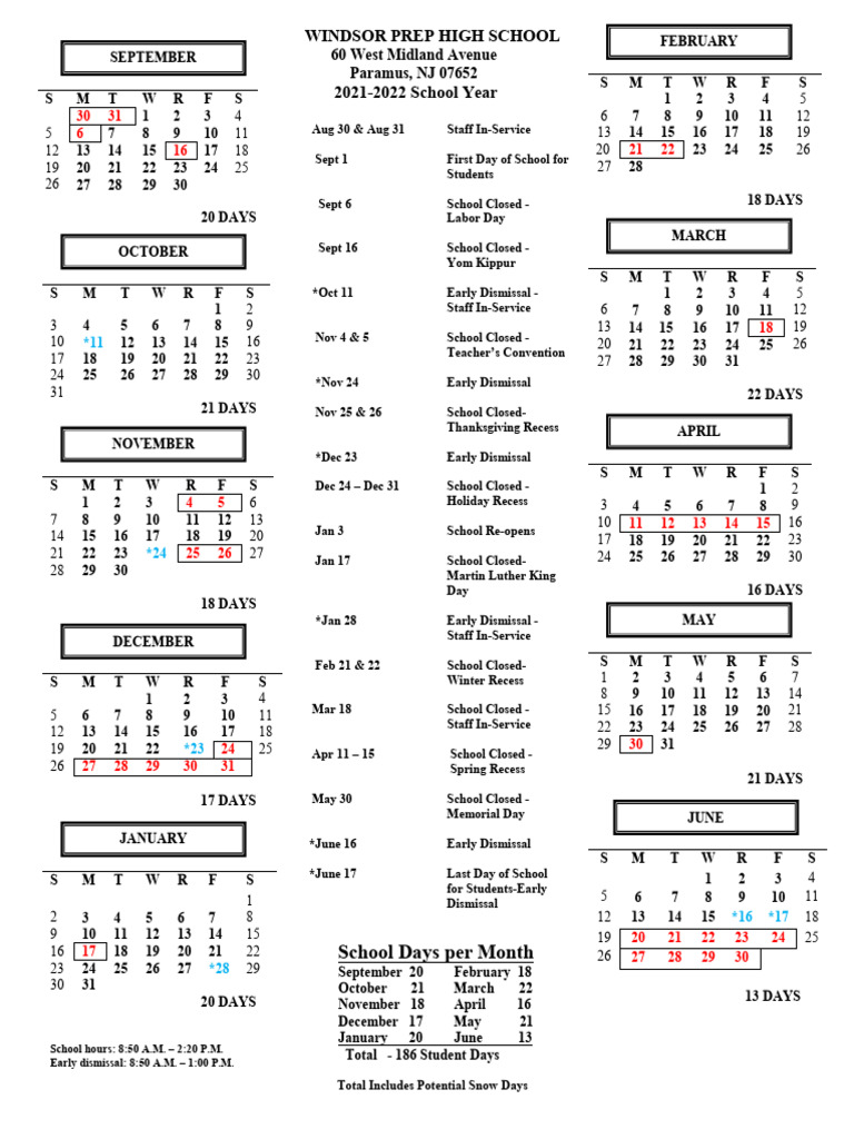 2021-2022 Calendar - Prep | PDF 2021-2022 Calendar - Prep | PDF