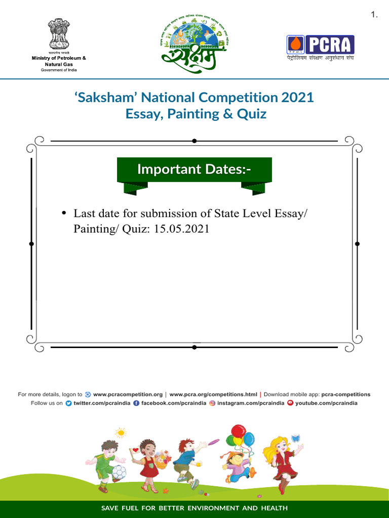 Saksham National Competition 2021 | PDF | Nature | Energy Economics