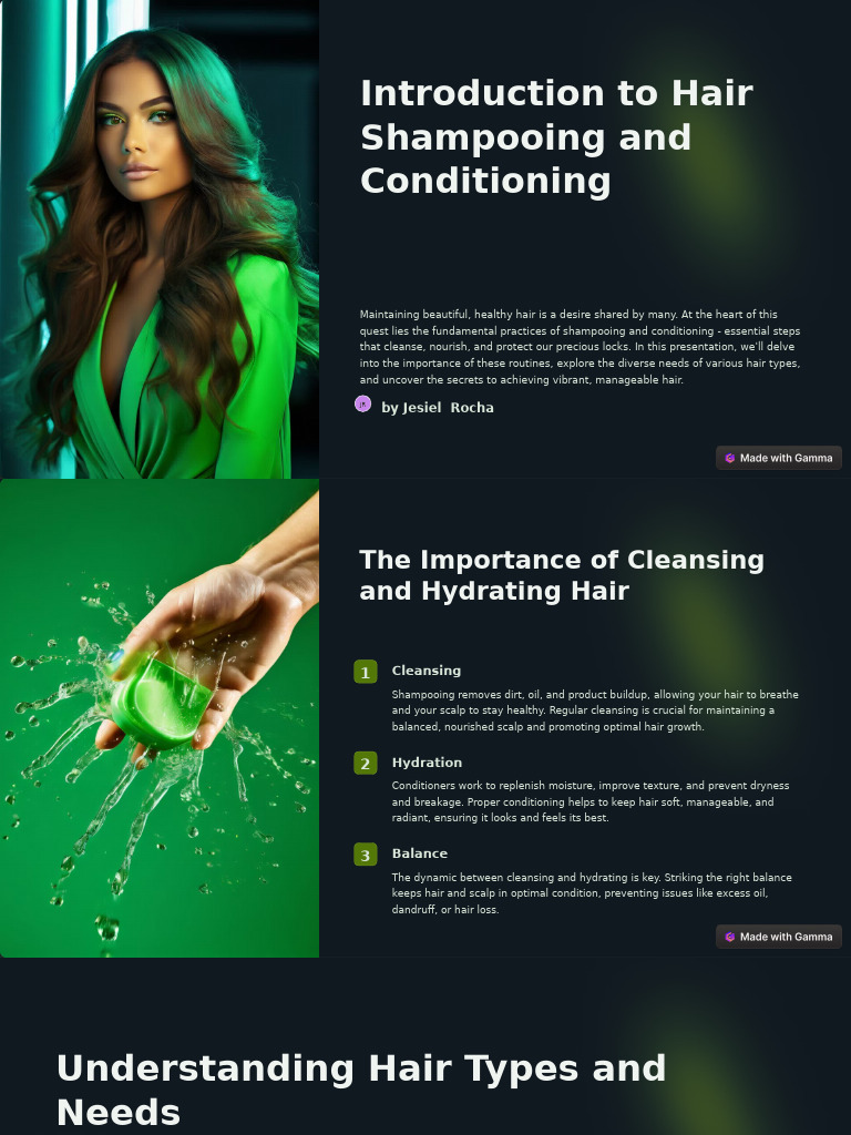 Introduction To Hair Shampooing and Conditioning | PDF | Shampoo | Hair