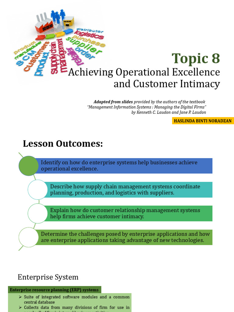 Chapter 8 - Achieving Operational Excellence and Customer Intimacy ...