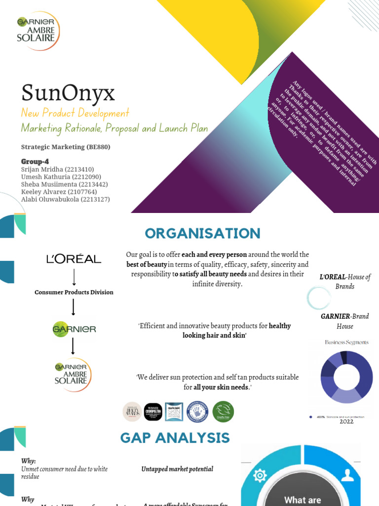 Presentation Marketing Strategy Pdf Sunscreen Brand