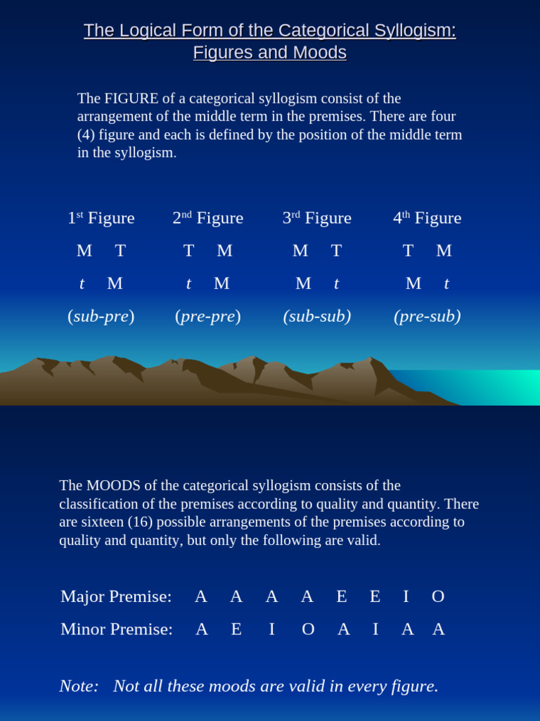 Figures and Moods | PDF | Logic | Philosophical Methodology