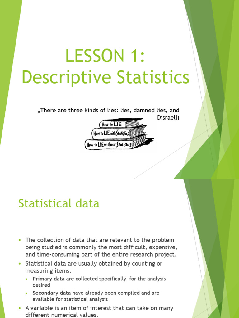 Chapter 1 - Descriptive Statistics | PDF | Statistics | Level Of Measurement