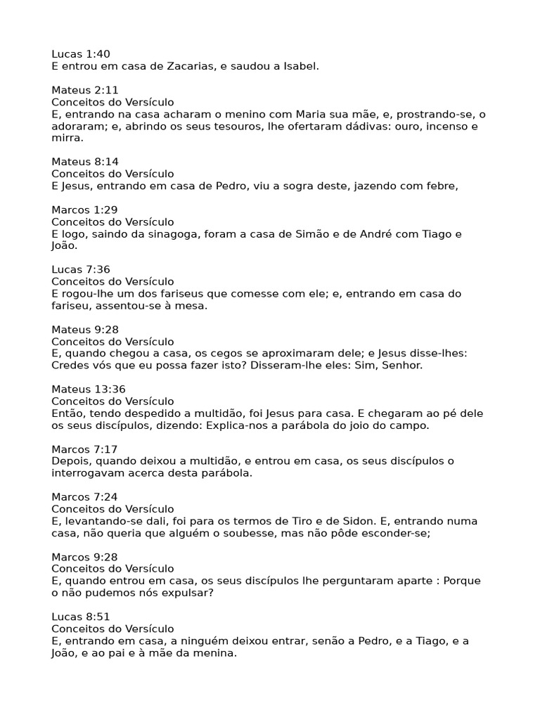 As Casas Que Jesus Entrou - Apoio | PDF