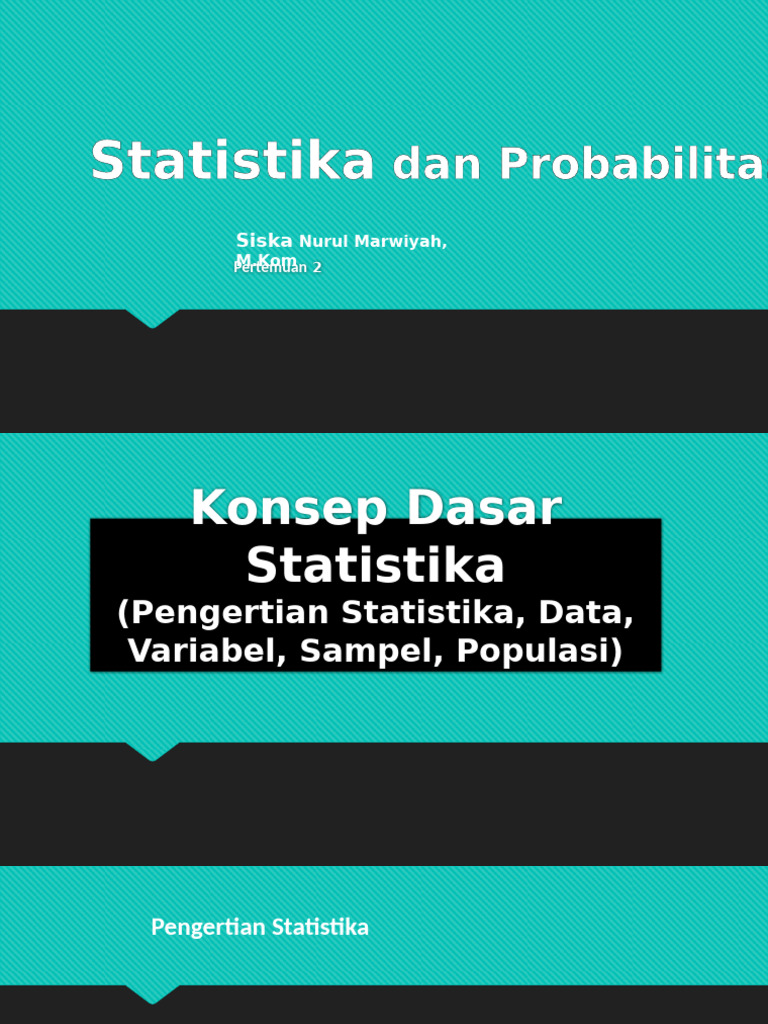Statistika Dan Probabilitas 2 | PDF | Komputer