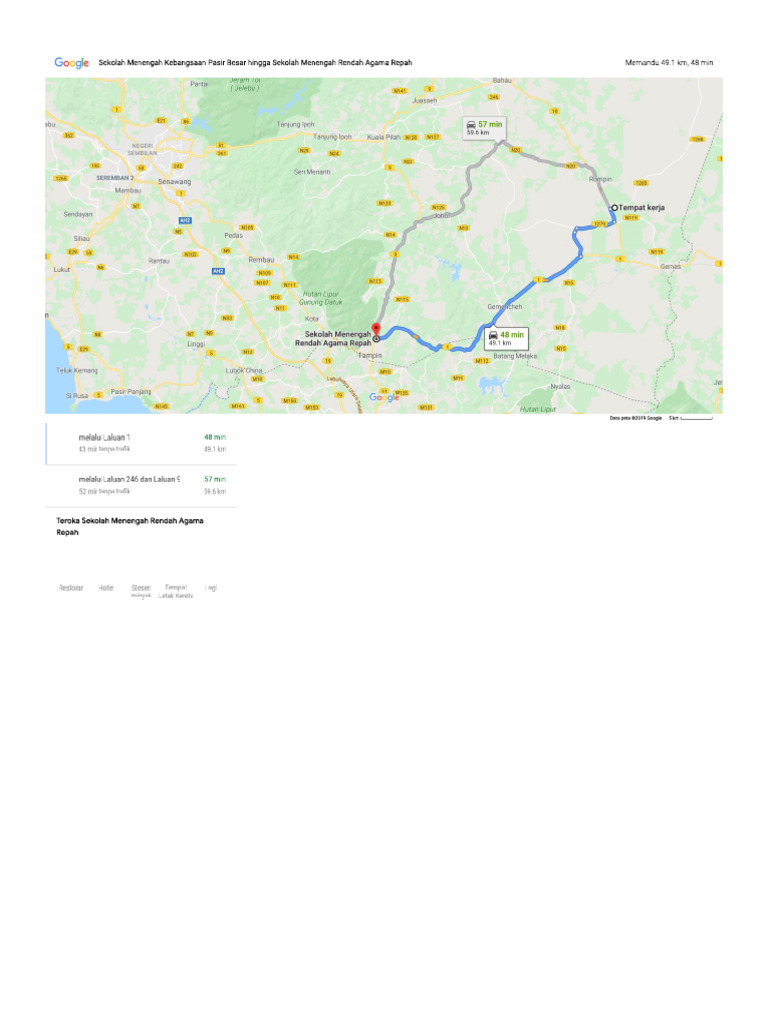 Map SMKPB Ke Sma Repah | PDF